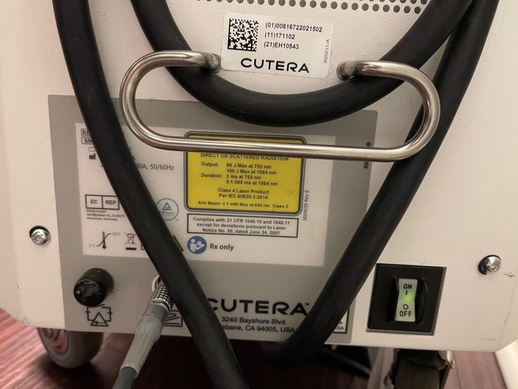 2017 Cutera Excel HR 1064nm & 755nm Hair Removal