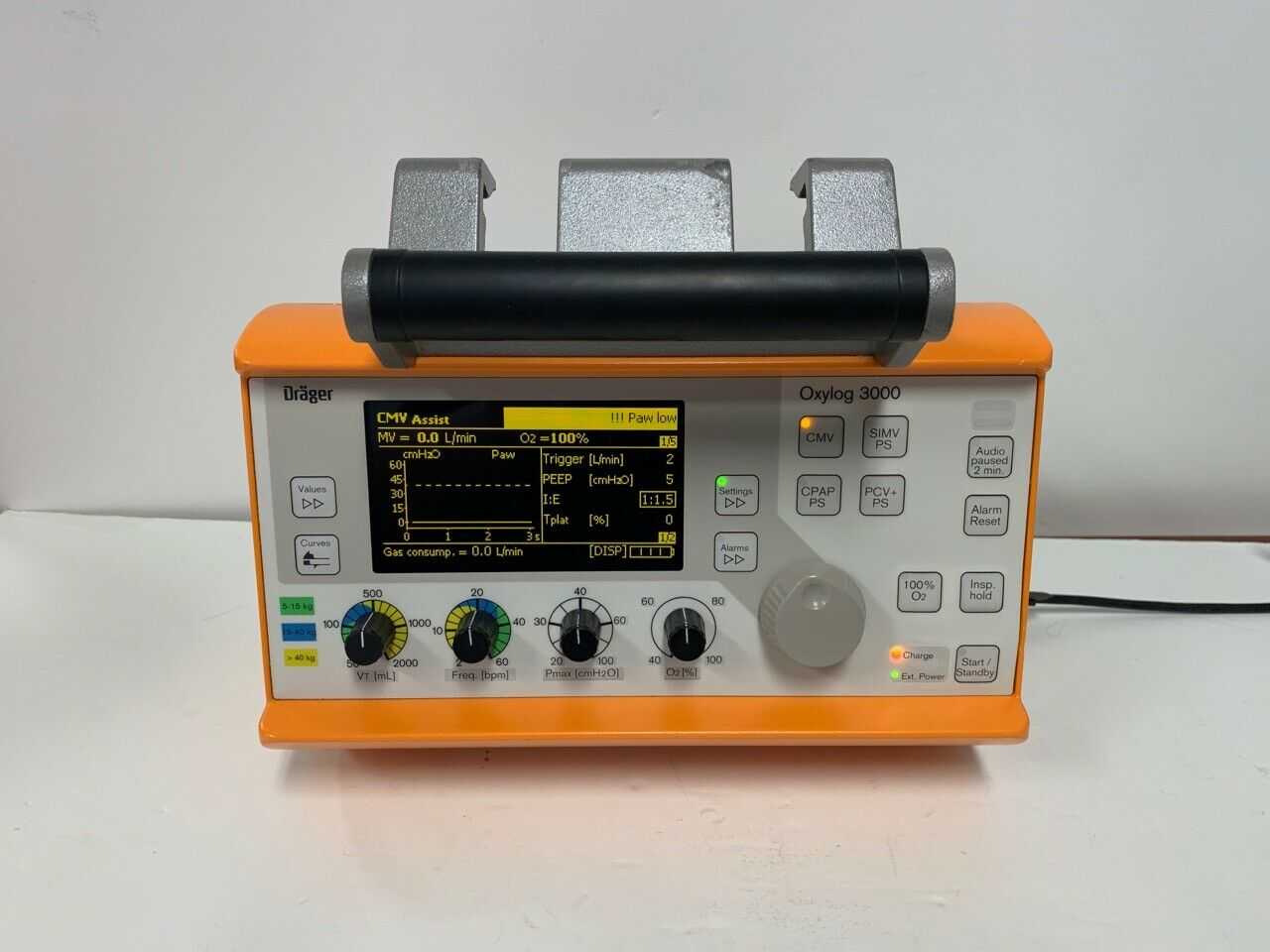 Drager Oxylog 3000 Plus Transport Ventilator